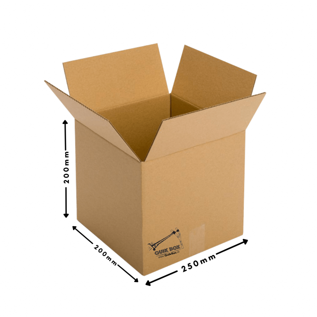 Corrugated Box 10 X 8 X 8 Inch 3Ply Pack Of 15 Quik Box